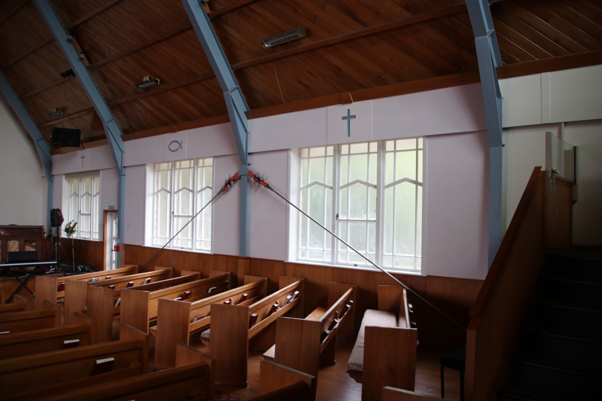 Seismic retrofit solutions using self-centering friction dampers